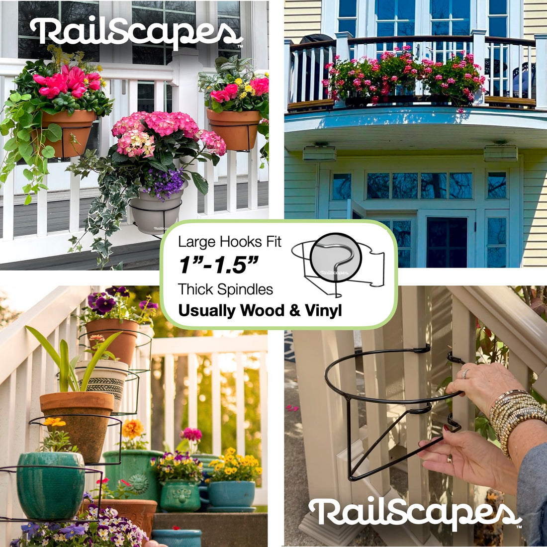 RailScapes™ Vertical Garden Clip – Plant Traps